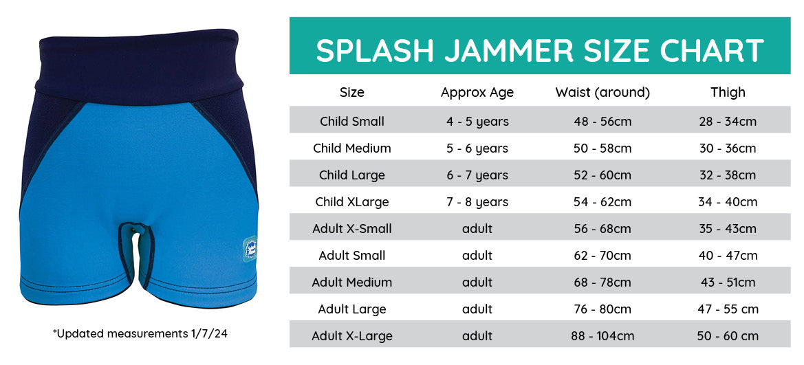 Adult incontinence Splash Jammers Light Blue/Navy | Wonsie | Clothing ...