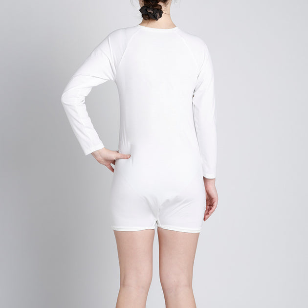 White Tummy Access Long Sleeve | Wonsie | Wonsie | Clothing for Special ...